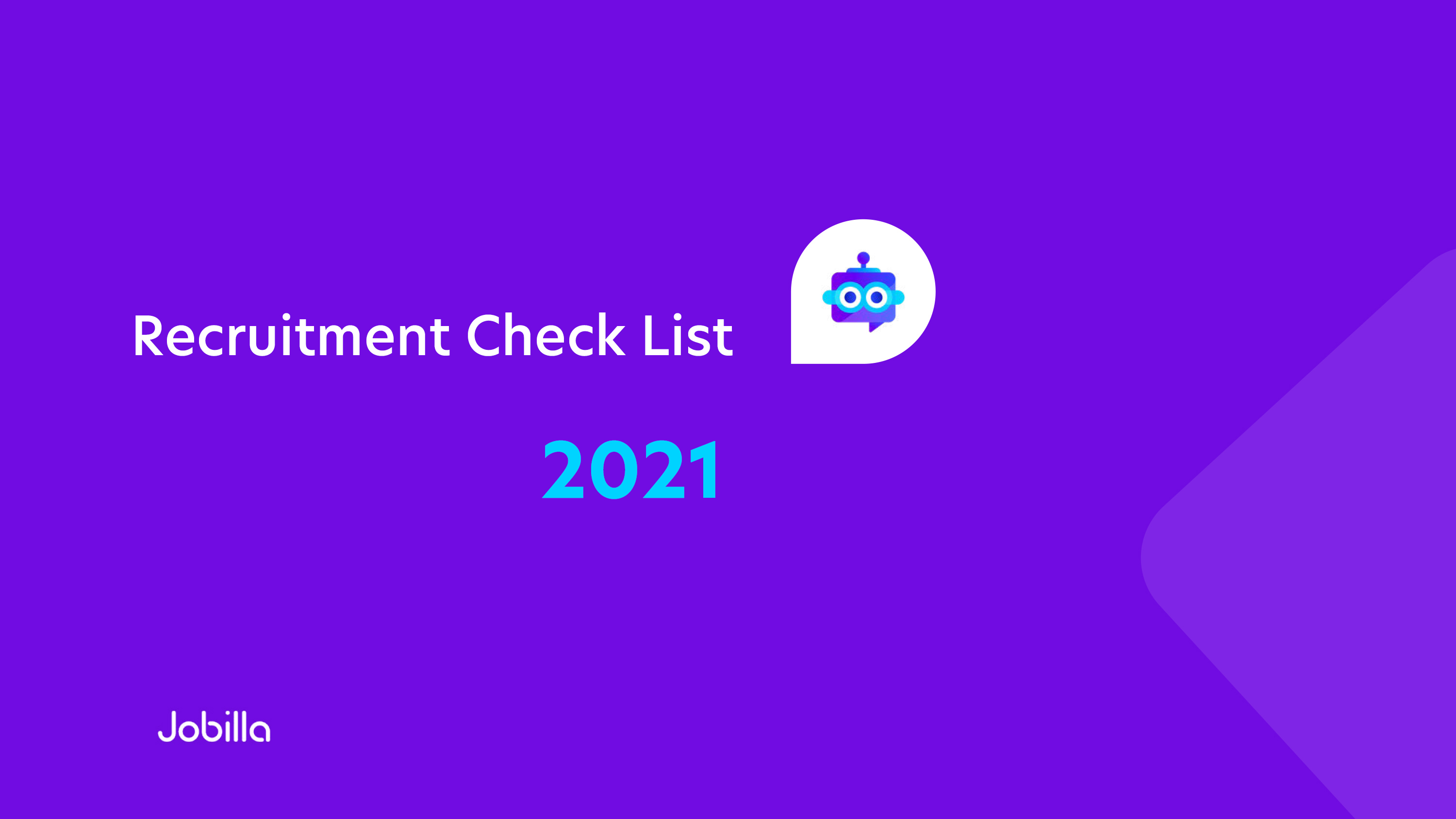 Recruitment Check List 2021 | Jobilla